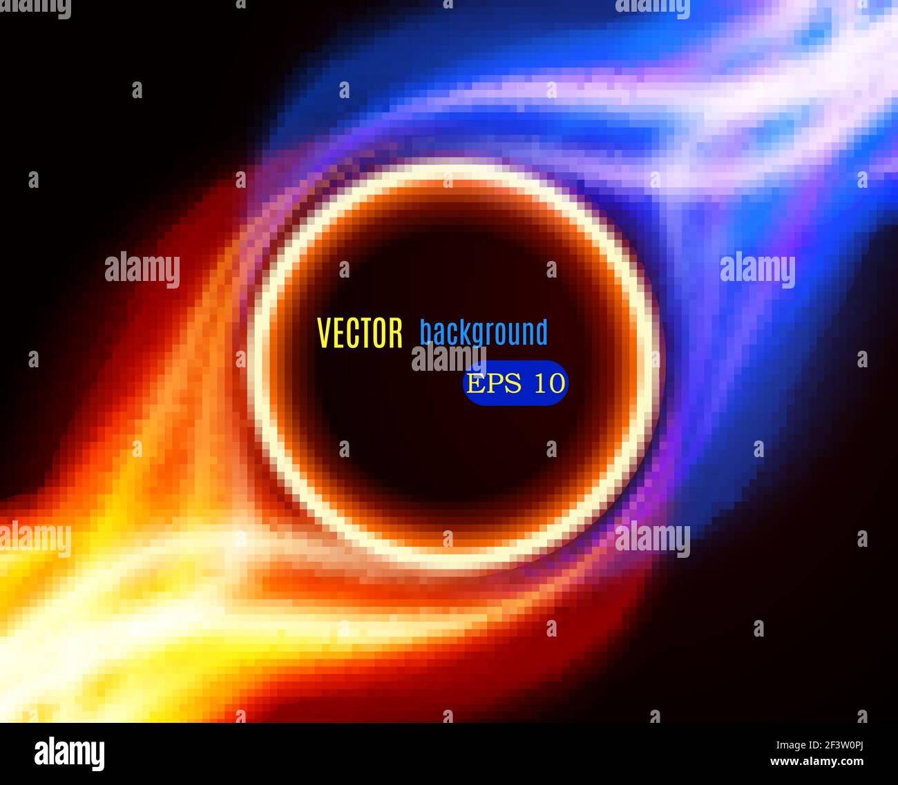 Abstract burning fire circle Stock Vector Image & Art - Alamy