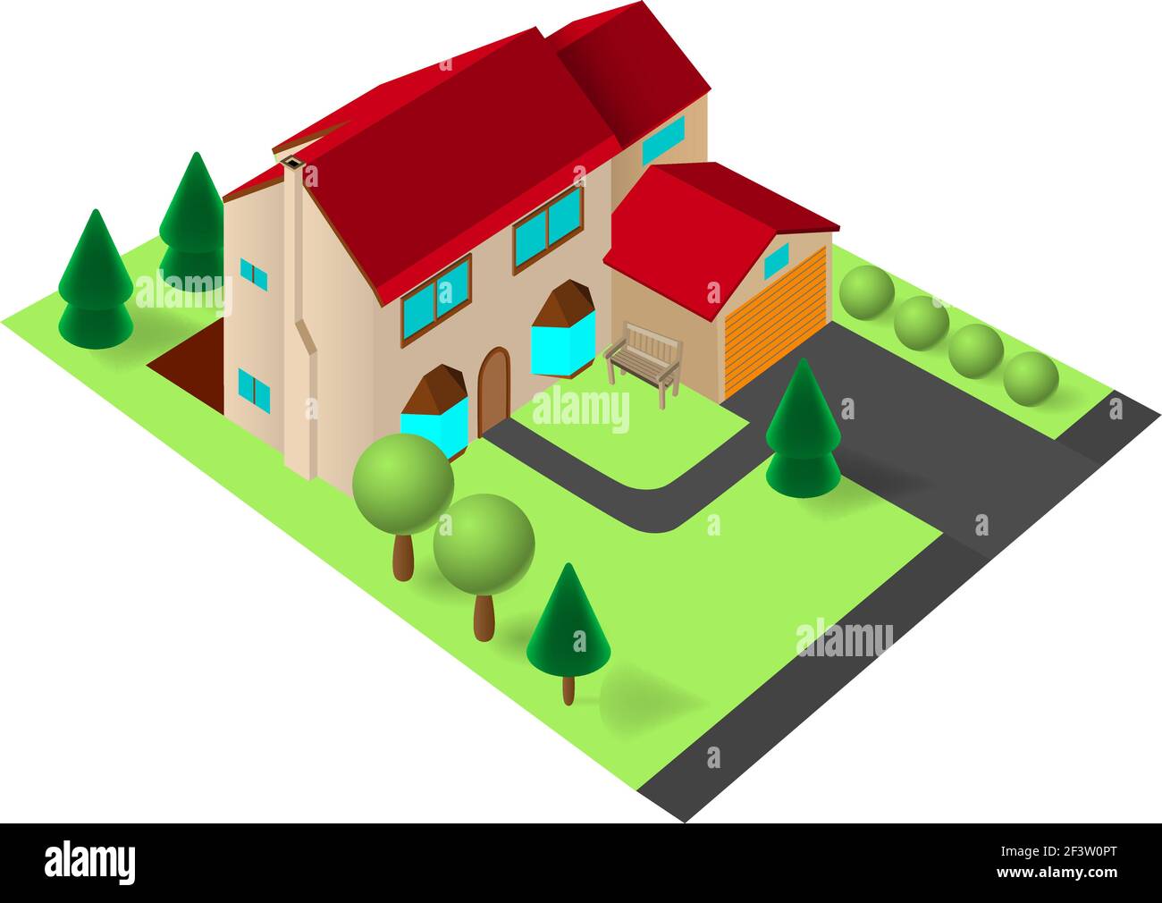 Home construction icon isometric Stock Vector Images - Alamy