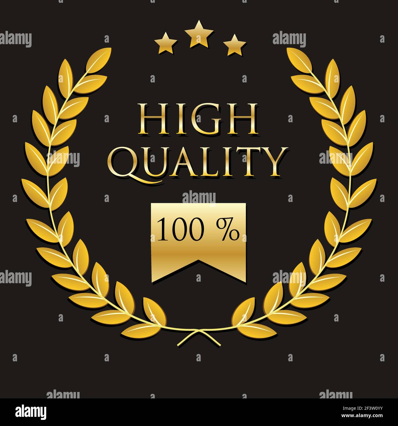 vector gold laurel wreath Stock Vector Image & Art - Alamy