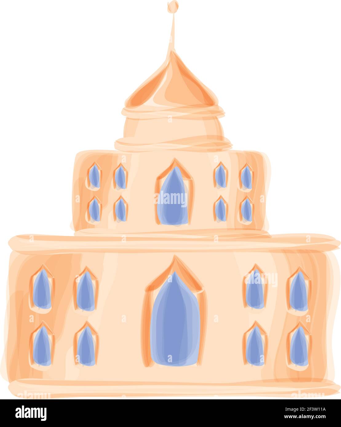 islamic sacred temple drawing isolated Stock Vector Image & Art - Alamy