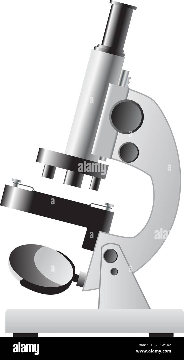 White microscope isolated on white background Stock Vector Image & Art ...