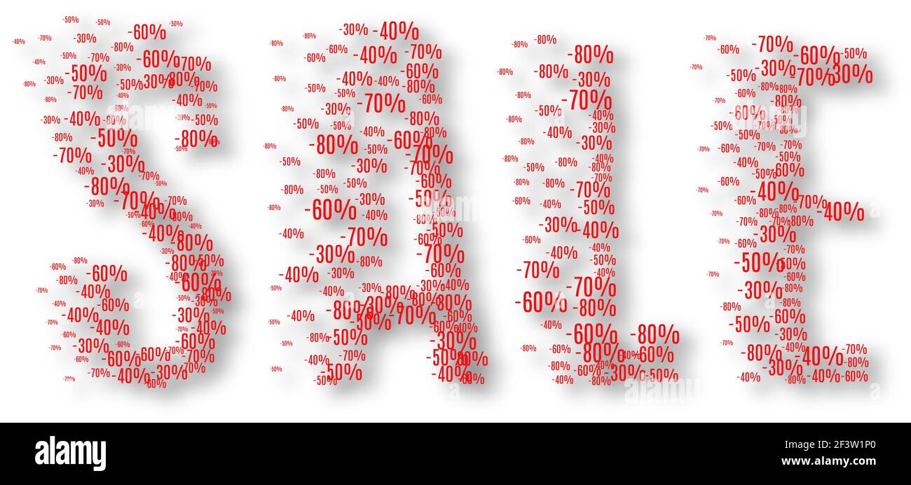 Stock illustration red inscription Cut Out Stock Images & Pictures - Alamy