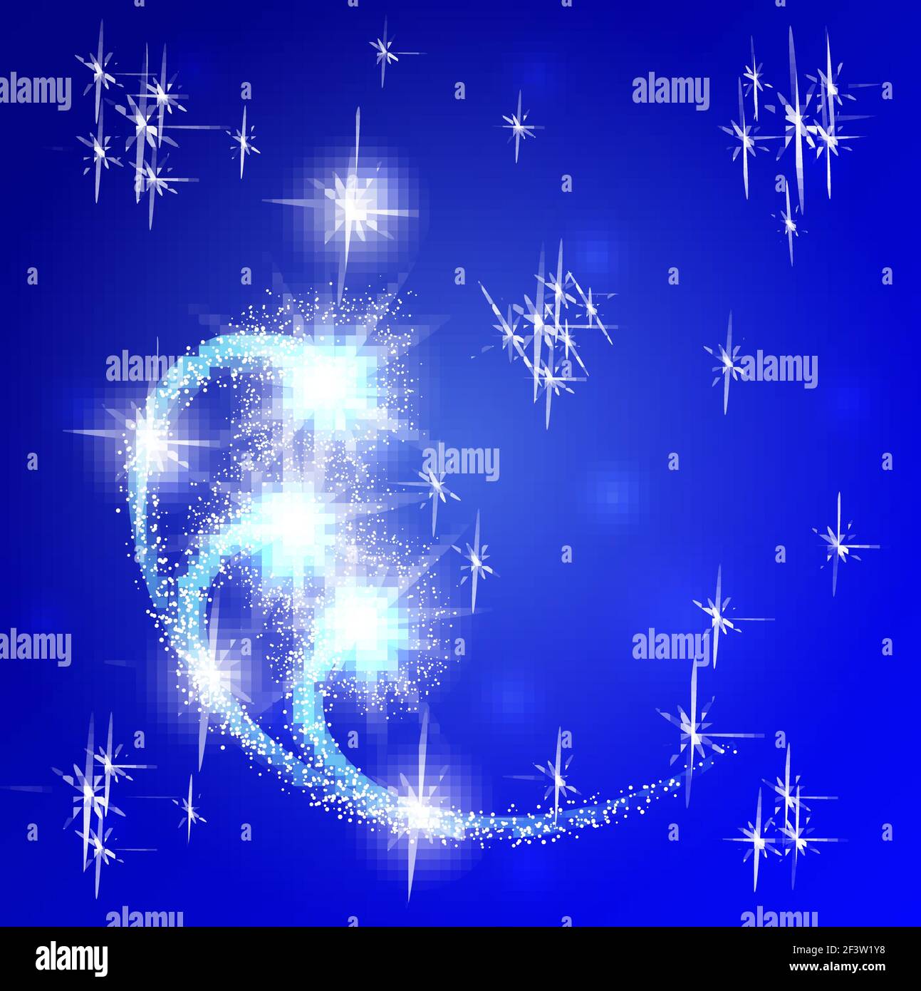 Brilliant blue sky glowing Stock Vector Images - Alamy