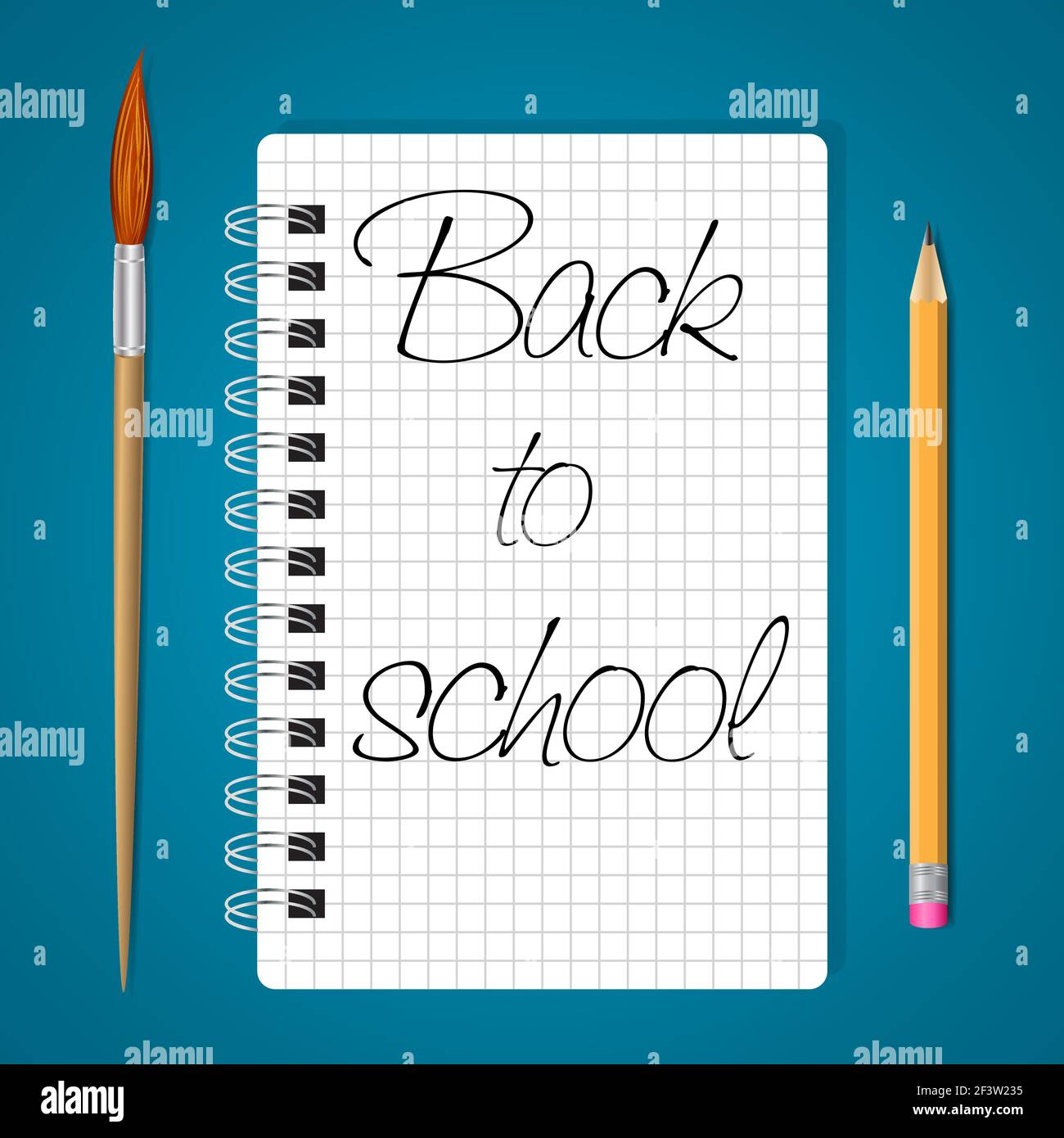 Notebook back to school Stock Vector Image & Art - Alamy