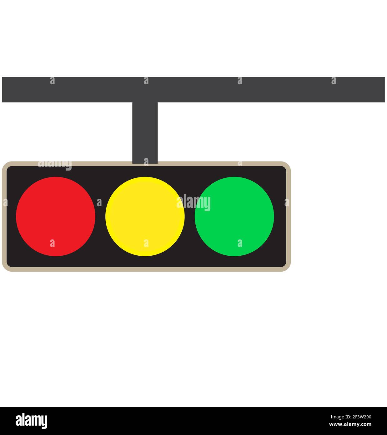 horizontal traffic light hanging. traffic light symbol. equipment for ...