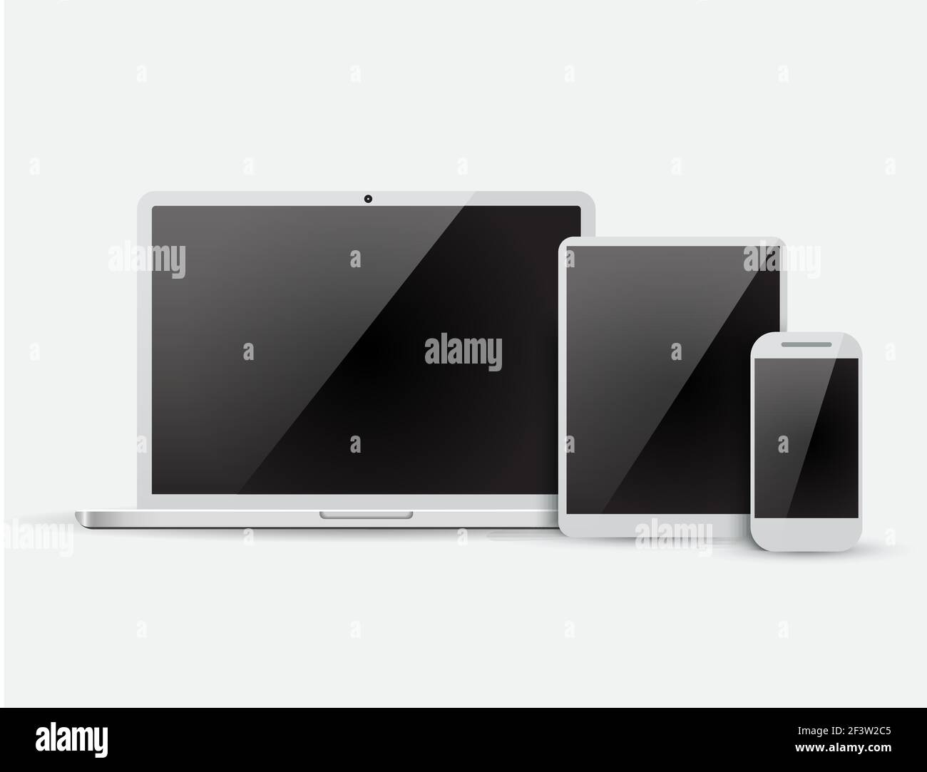 Electronic device isolated on white background Stock Vector Image & Art ...