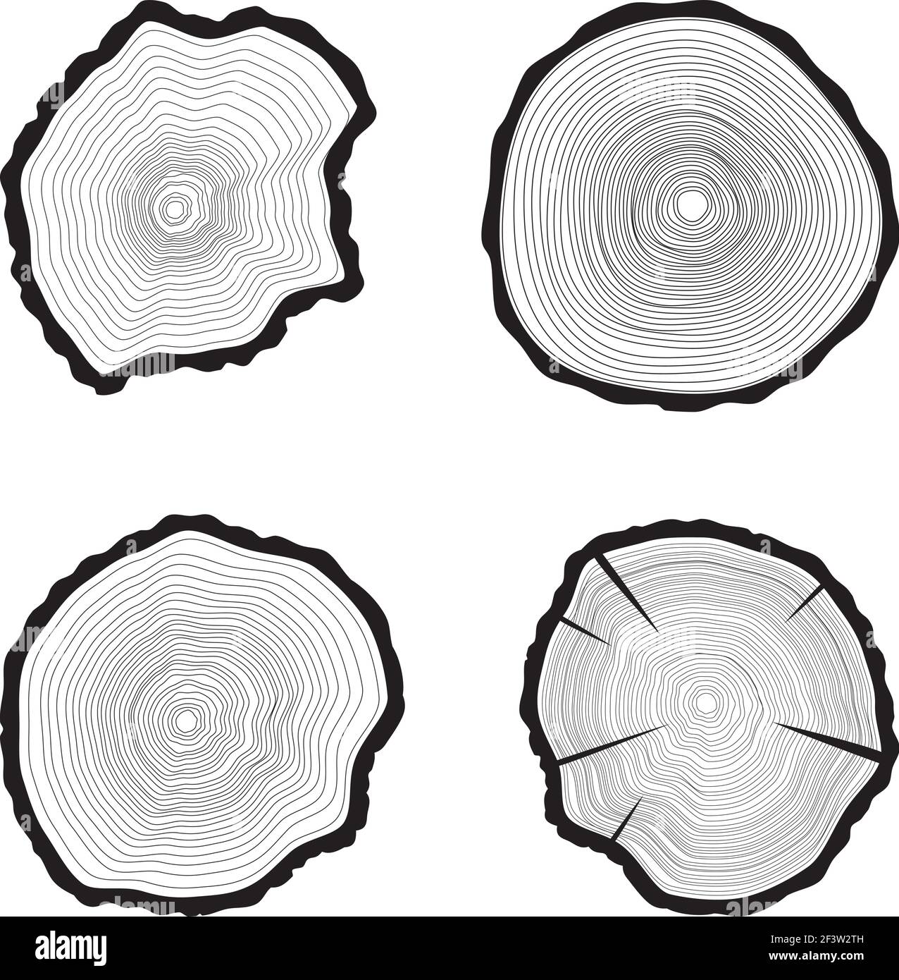Tree rings icon hand Stock Vector Images - Alamy