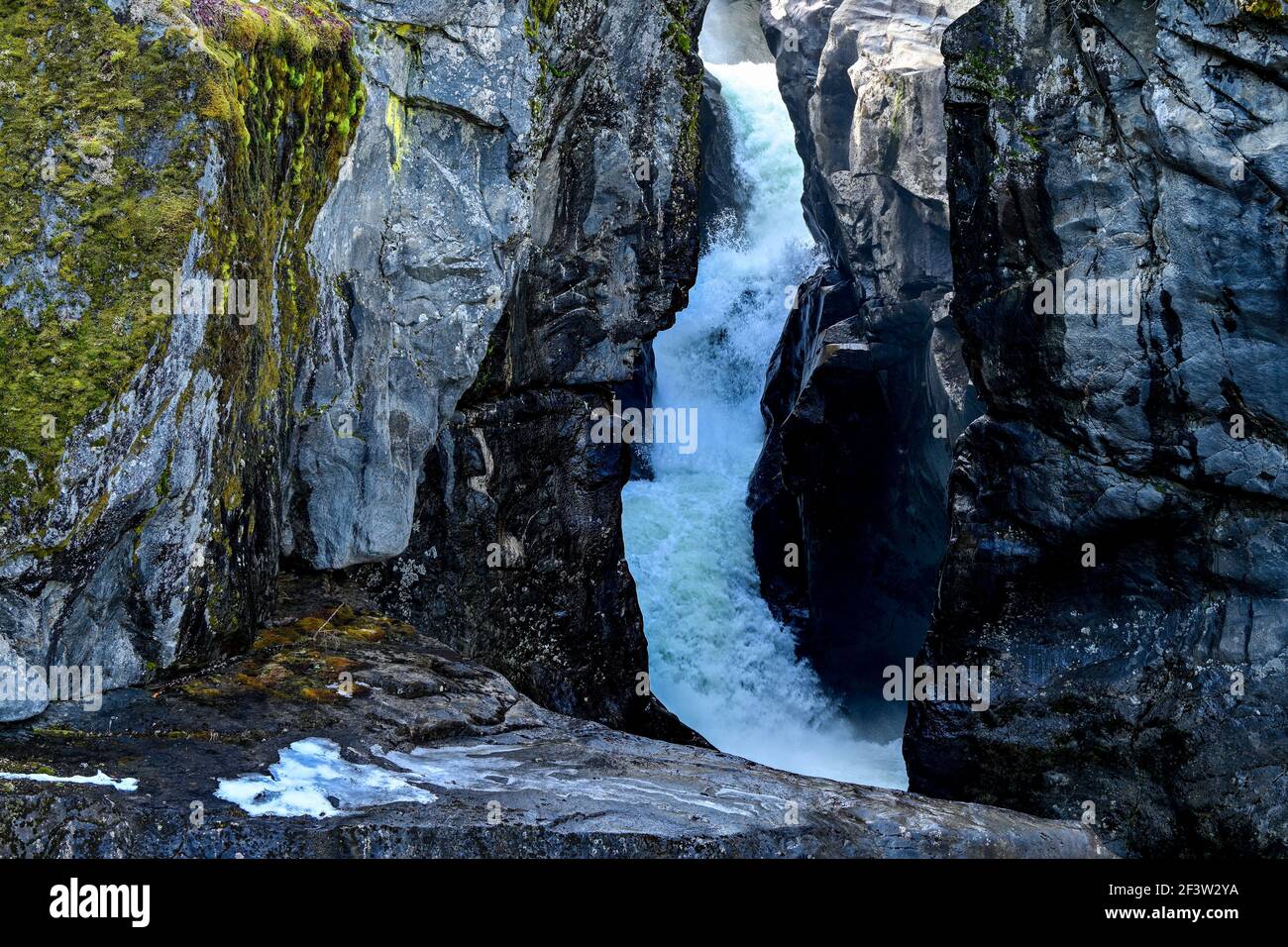 Waterfall, Nairn Falls Provincial Park, Pemberton, British Columbia ...
