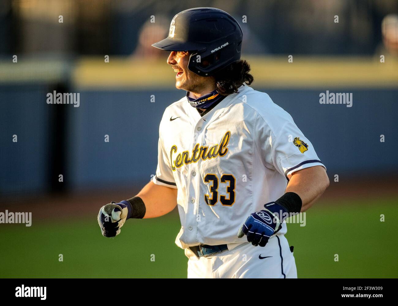 Edmond, OK, USA. 16th Mar, 2021. Central Oklahoma catcher/infielder ...