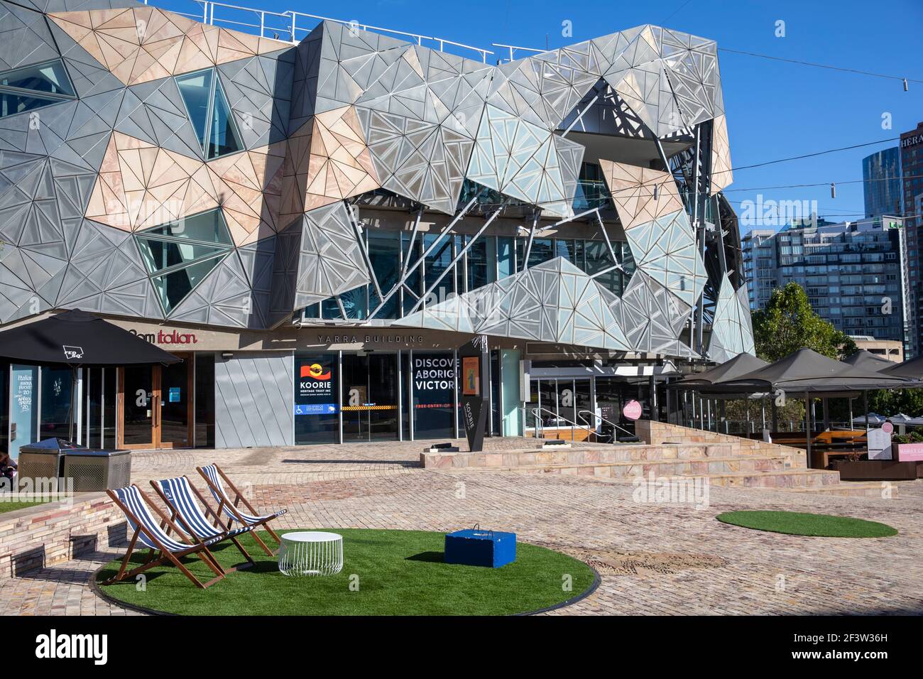 Melbourne Federation Square in the city centre arts and cultural ...