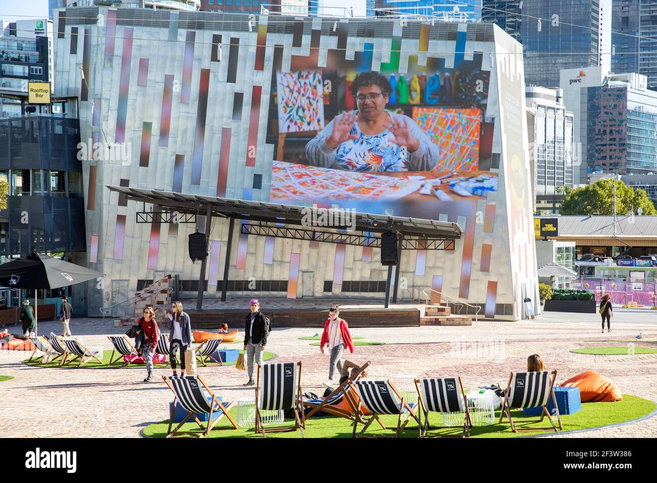 Melbourne Federation Square in the city centre arts and cultural ...