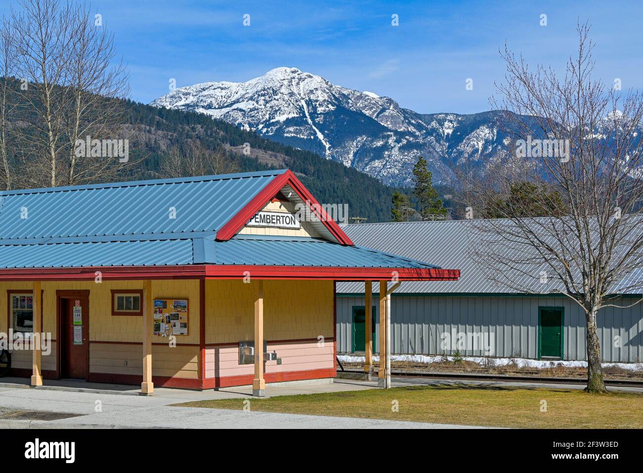 Heritage Railway station, now a Bakery, Pemberton, British Columbia ...