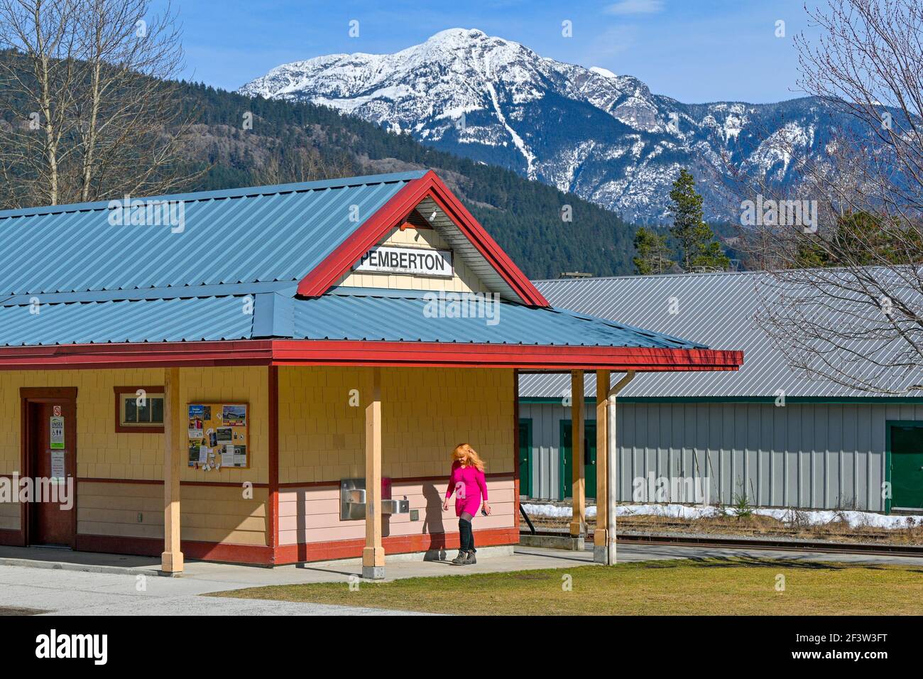 Heritage Railway station, now a Bakery, Pemberton, British Columbia ...