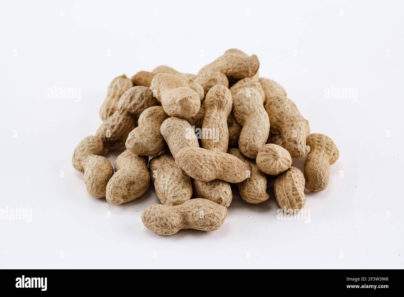 peanuts in white background Stock Photo - Alamy