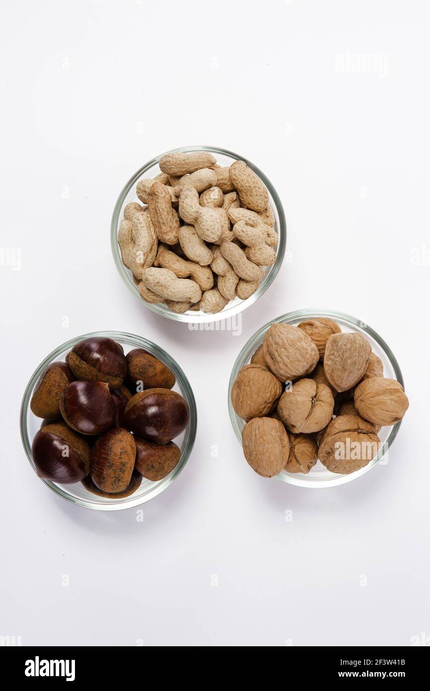 Chestnuts peanuts walnuts hi-res stock photography and images - Alamy