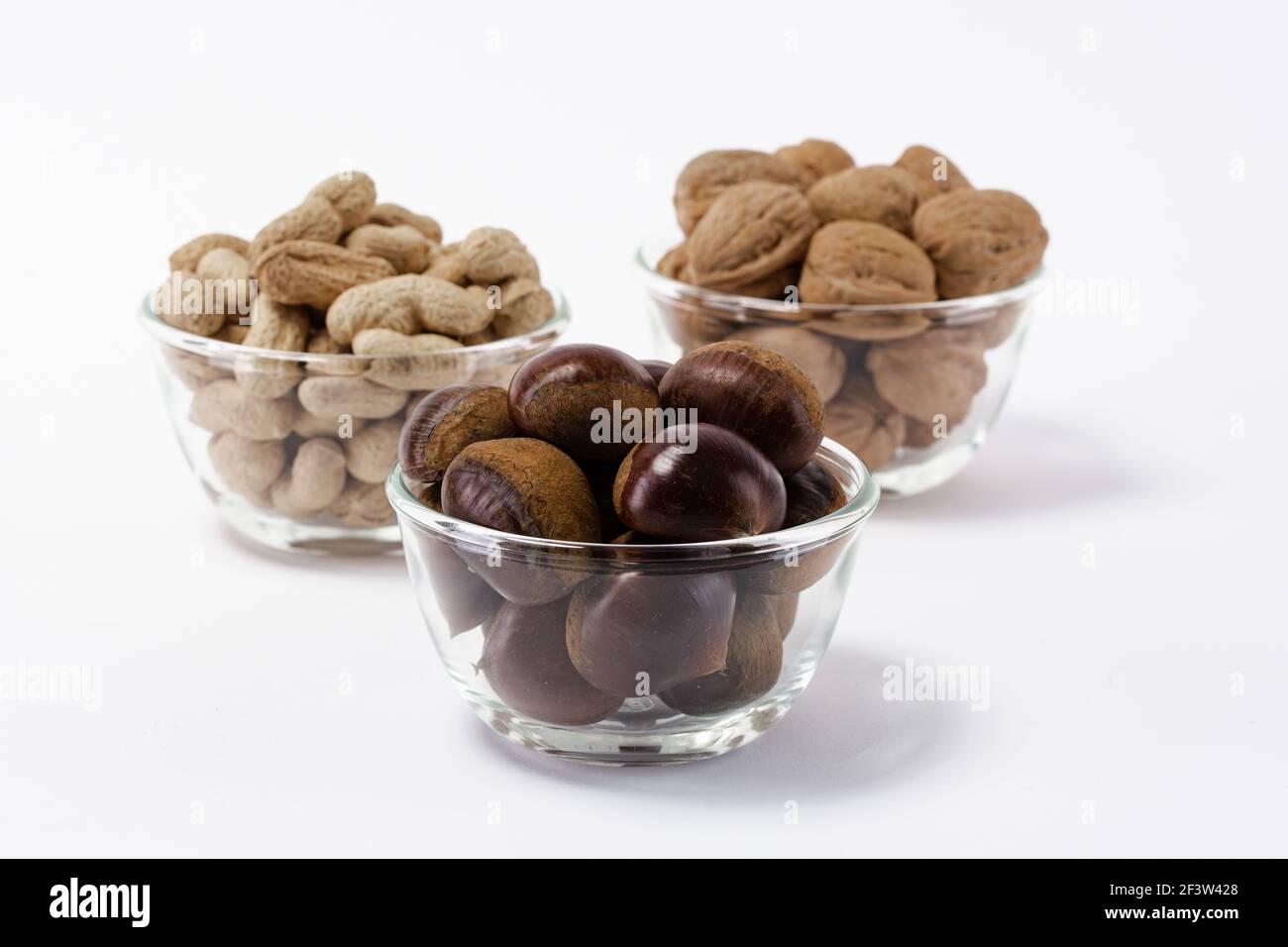 chestnuts, peanuts and walnuts Stock Photo - Alamy