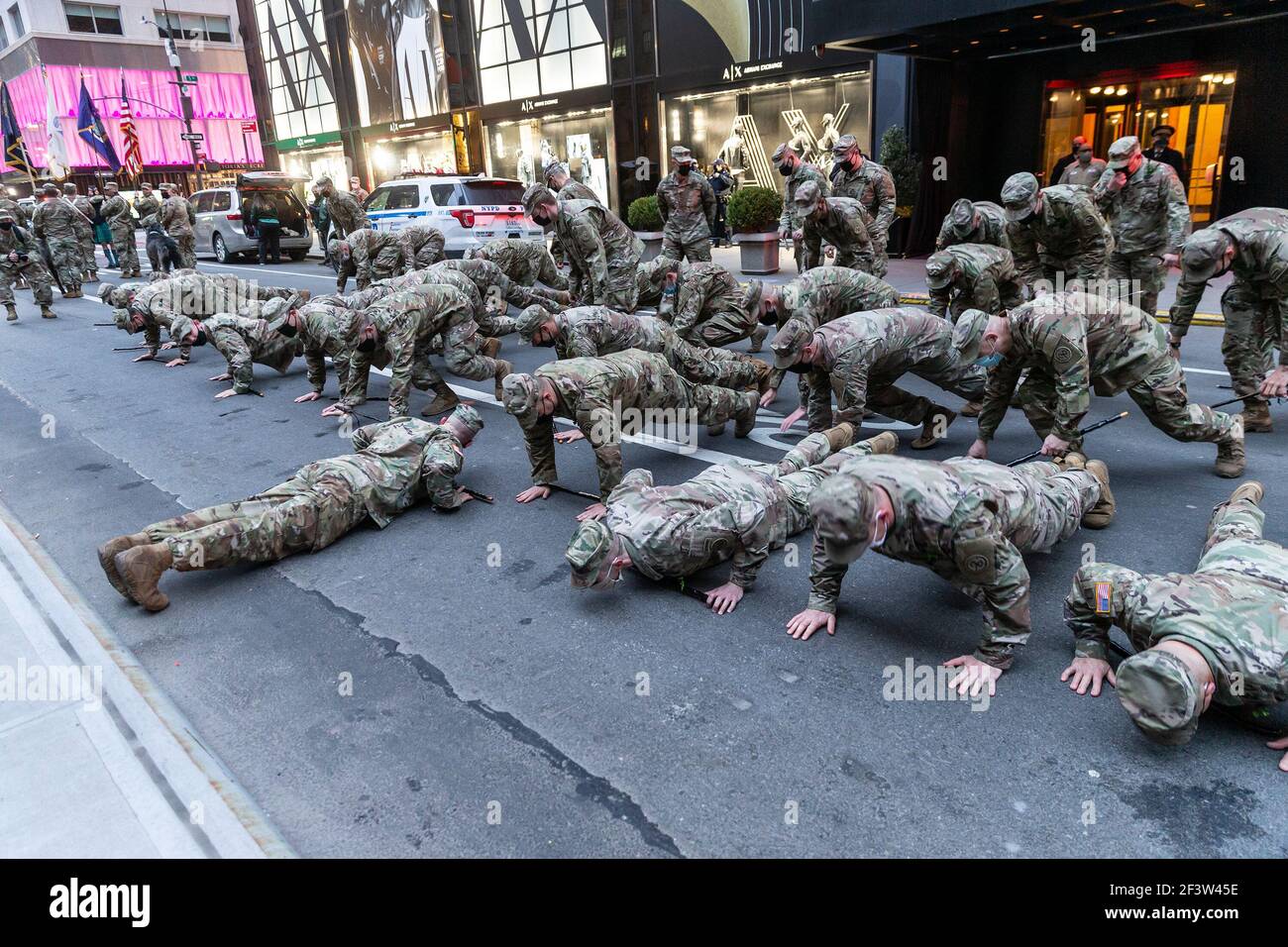 New York, United States. 17th Mar, 2021. Members of 69th National ...