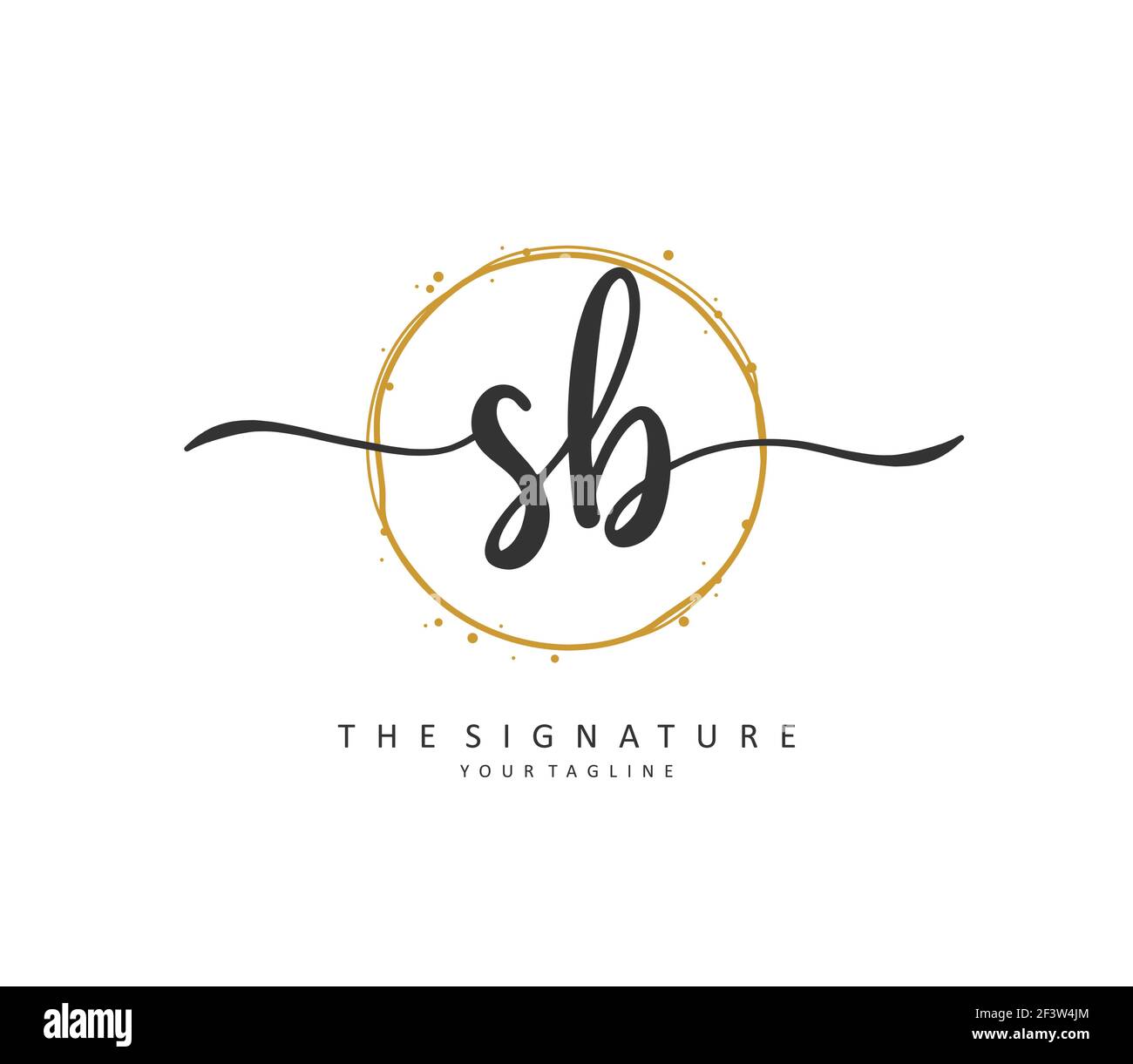 Initial logo sb vector vectors hi-res stock photography and images - Alamy