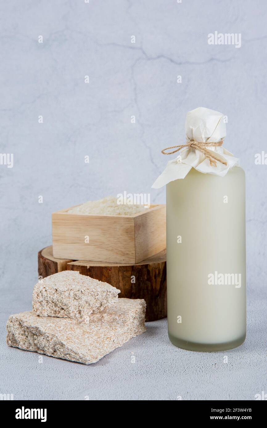 Rice wine bottle hi-res stock photography and images - Alamy