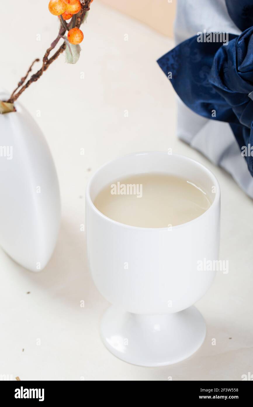 rice wine gift set Stock Photo - Alamy