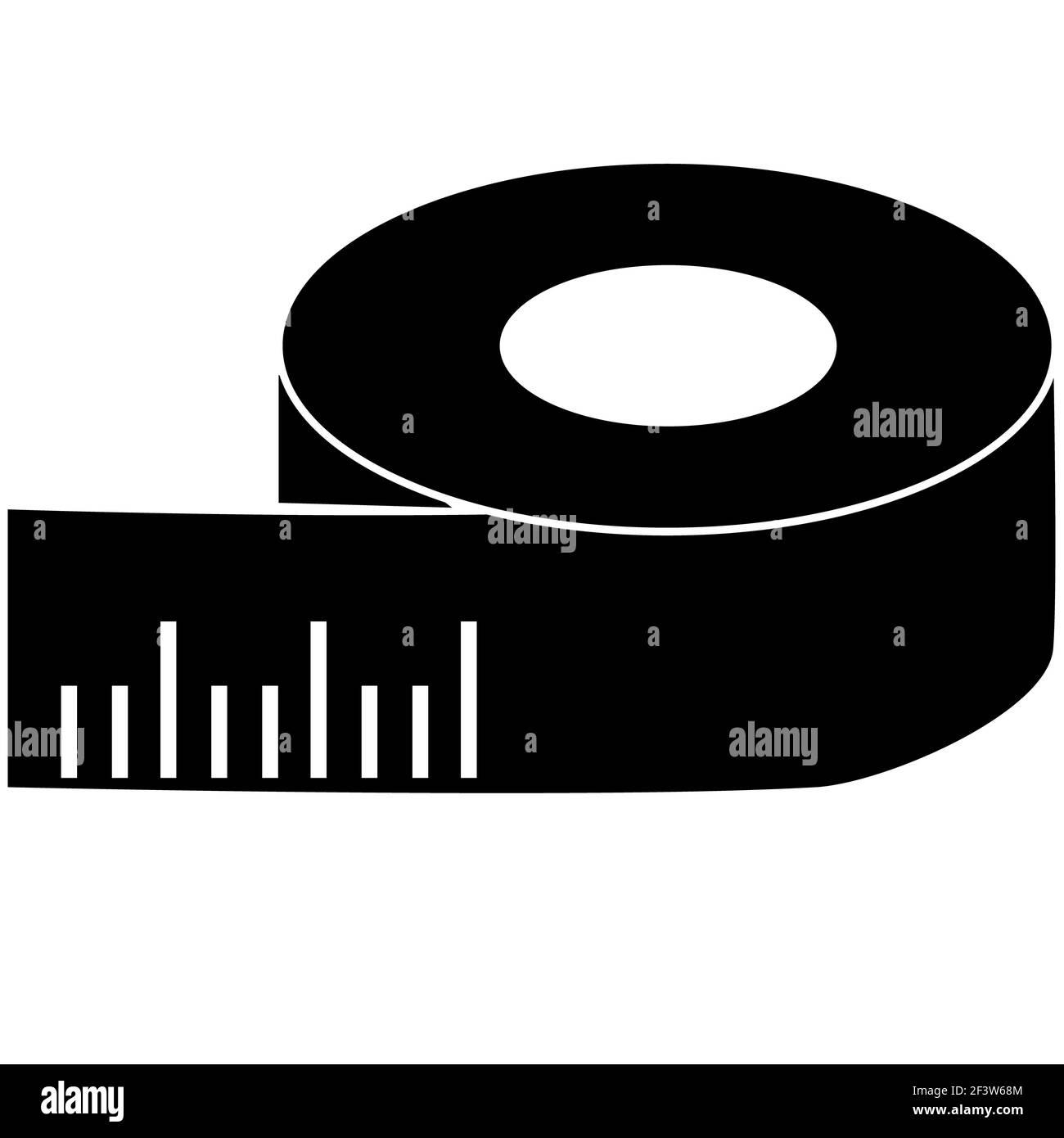 measure ruler icon on white background. measure ruler logo. flat style ...