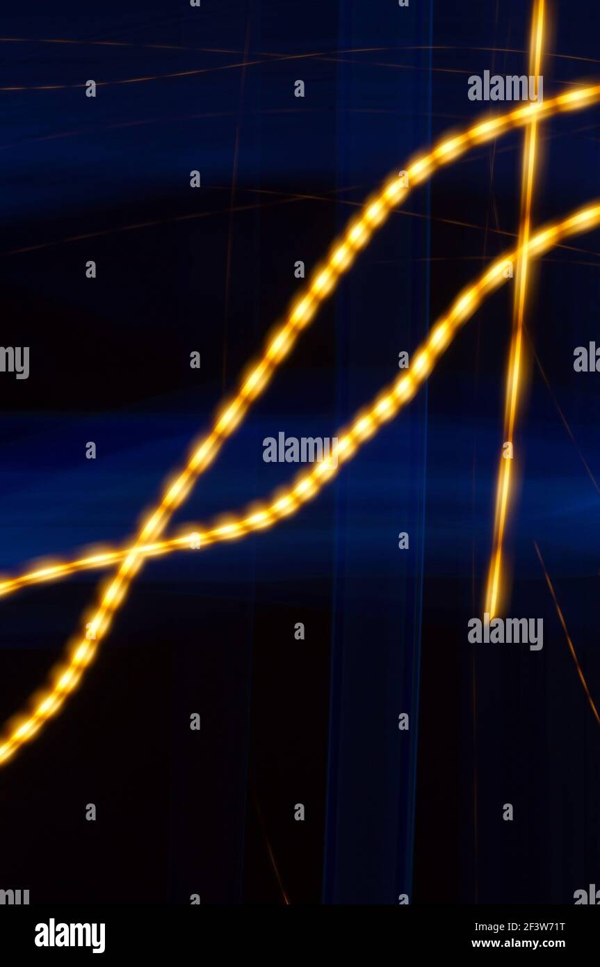 Abstract background with bright neon lights - fancy light composition ...