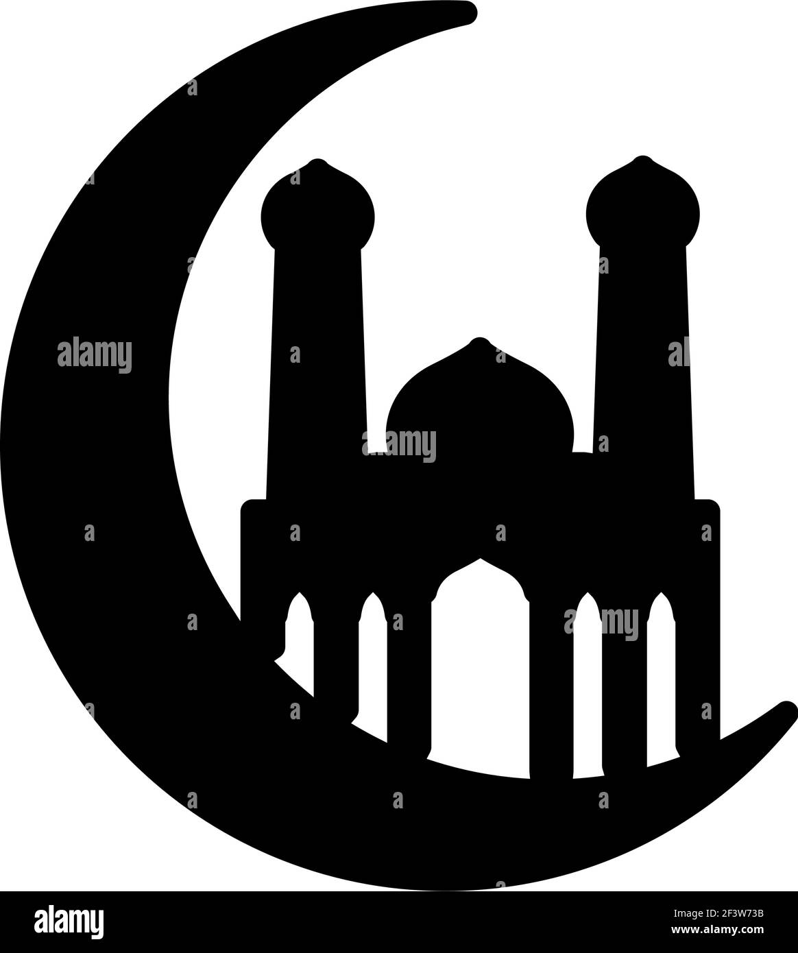 Crescent moon vector vectors Black and White Stock Photos & Images - Alamy