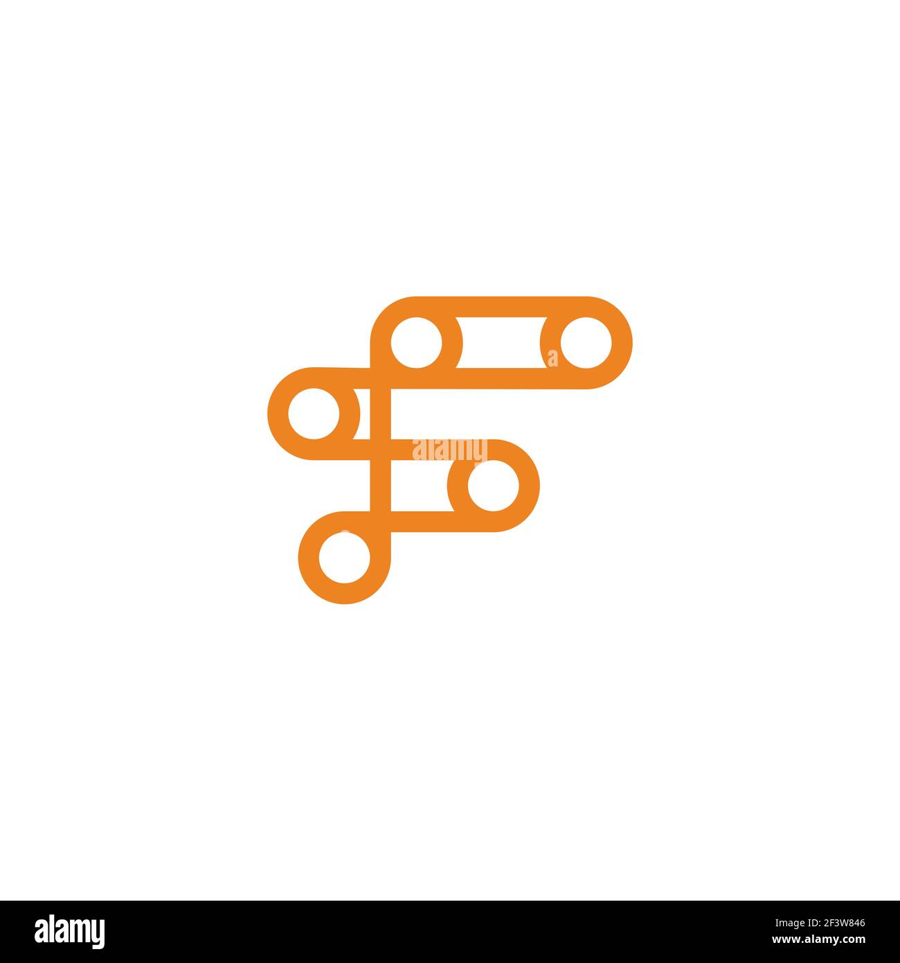 abstract letter f wheel machine symbol logo vector Stock Vector Image ...