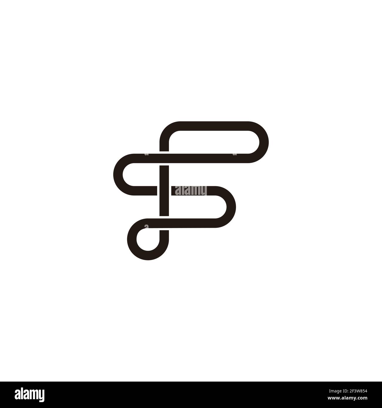 Vector letters overlapping Cut Out Stock Images & Pictures - Alamy