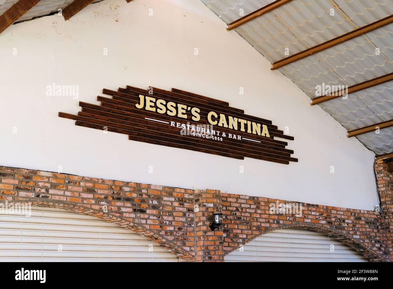 Jesse's Cantina at Campo Mosqueda along the Río Hardy, just outside of ...