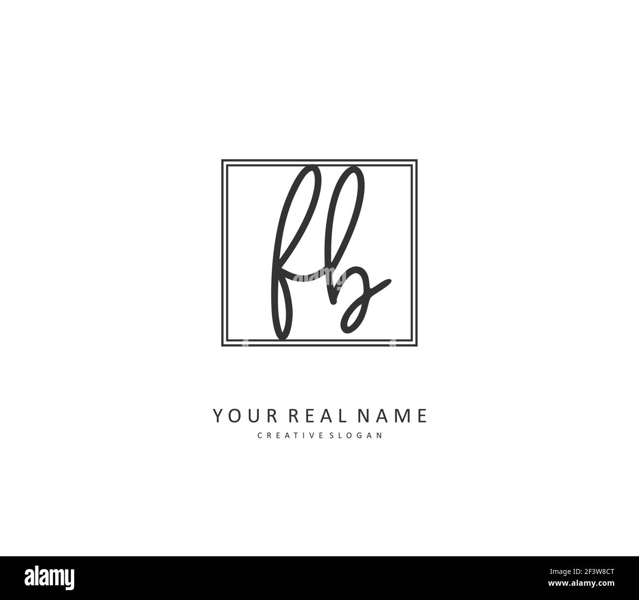 Fb initial logo Stock Vector Images - Alamy