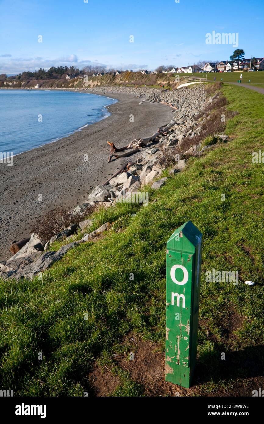 beach at Clover Point Park, Victoria, Vancouver Island, British ...