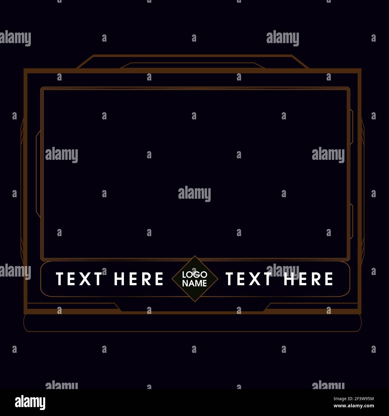 Stream overlay game twitch Stock Vector Images - Alamy