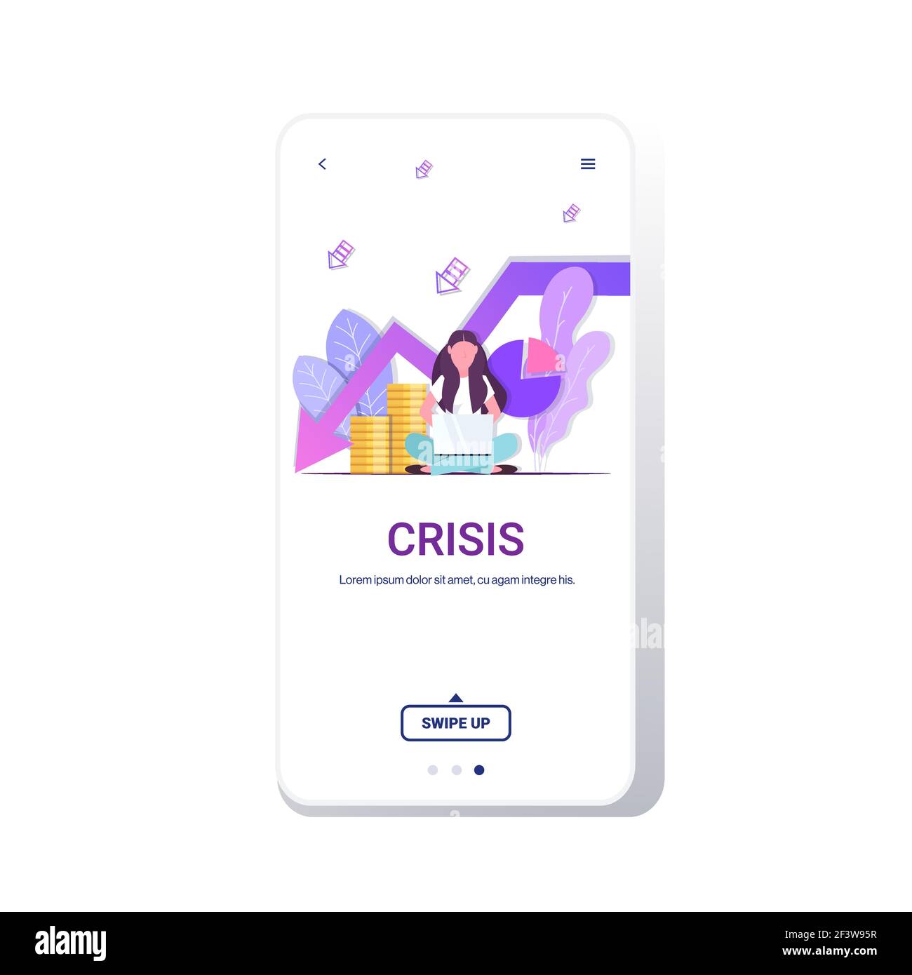 Down arrow value diagram Stock Vector Images - Alamy