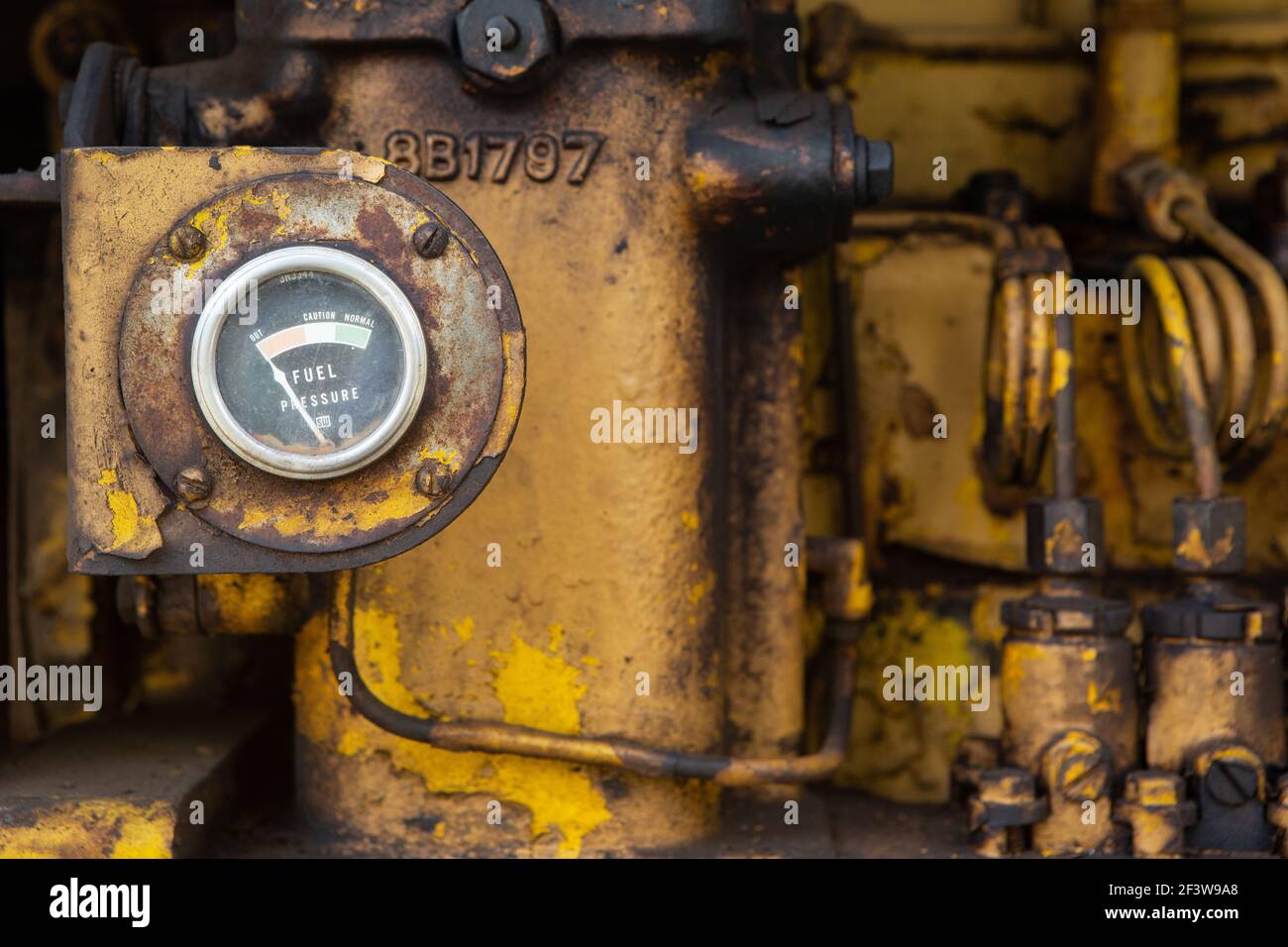 detail of an old rusty farm tractor engine Stock Photo - Alamy
