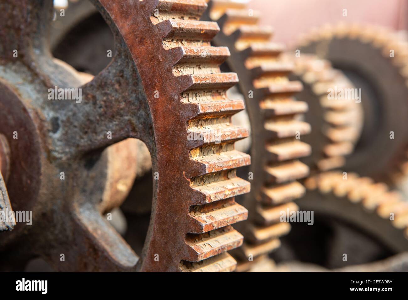 detail of an old rusty farm tractor engine farm engine Stock Photo - Alamy
