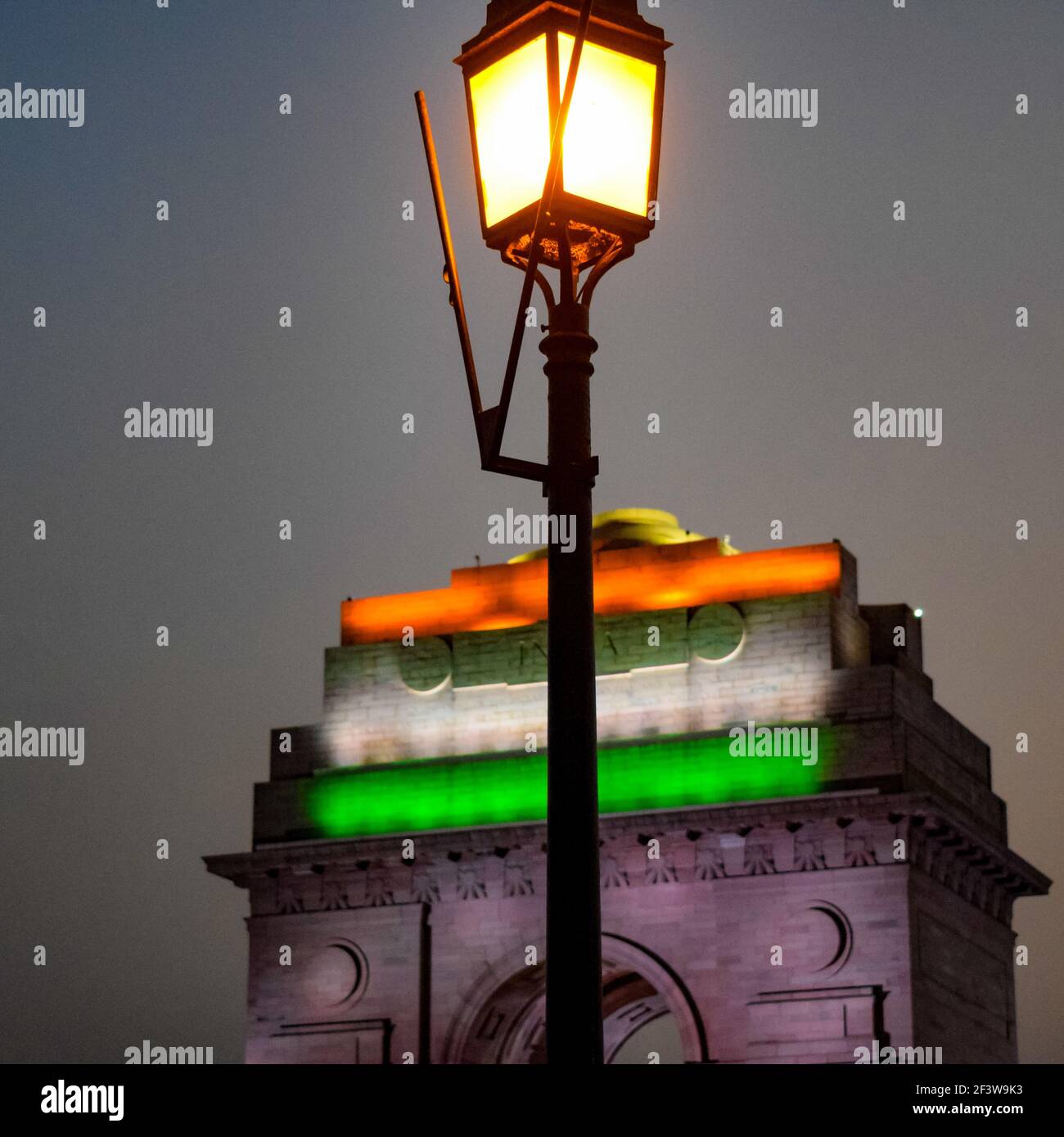 Evening View Of India Gate In Delhi India, India Gate View With Tri ...