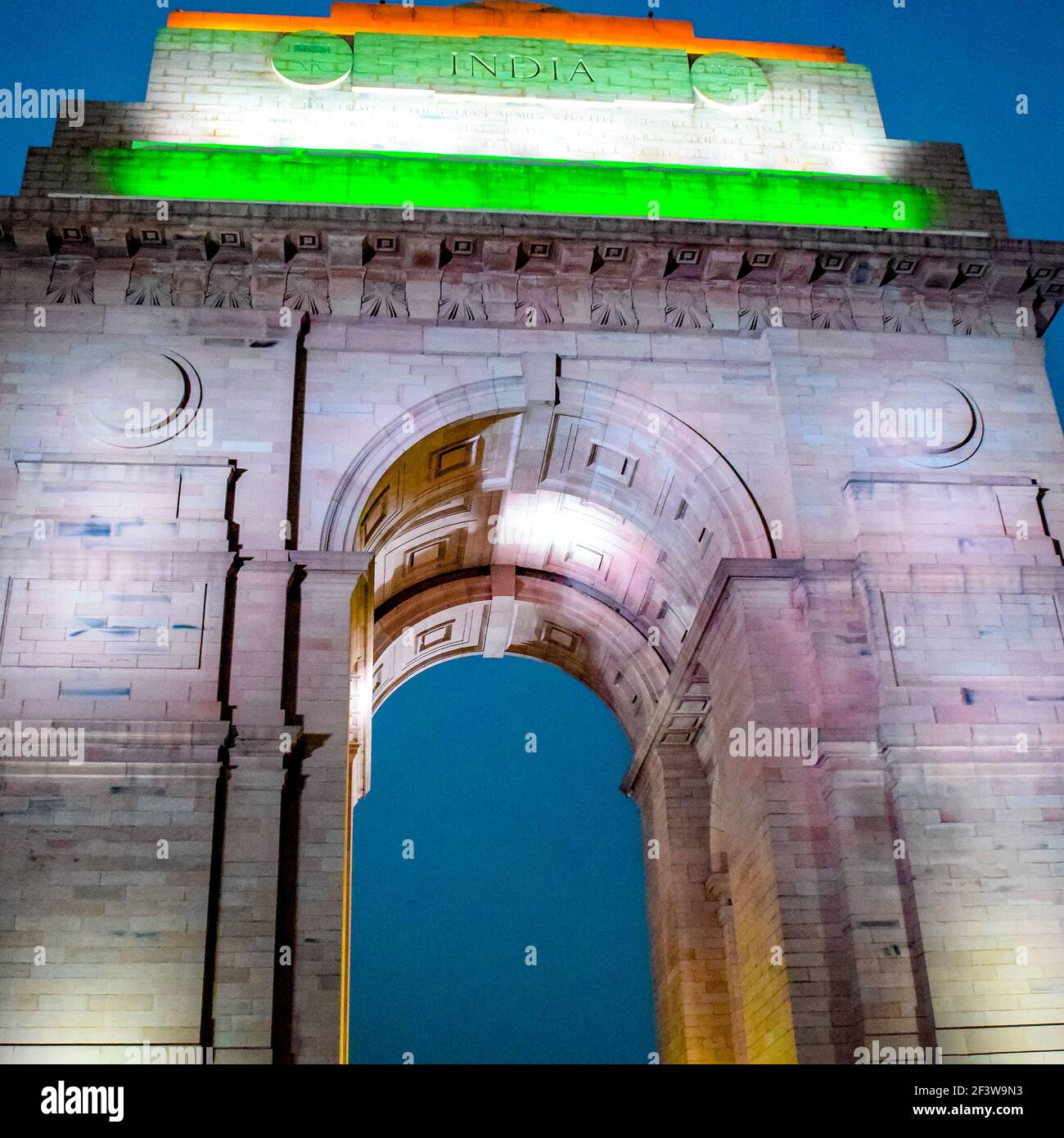 Evening View Of India Gate In Delhi India, India Gate View With Tri ...