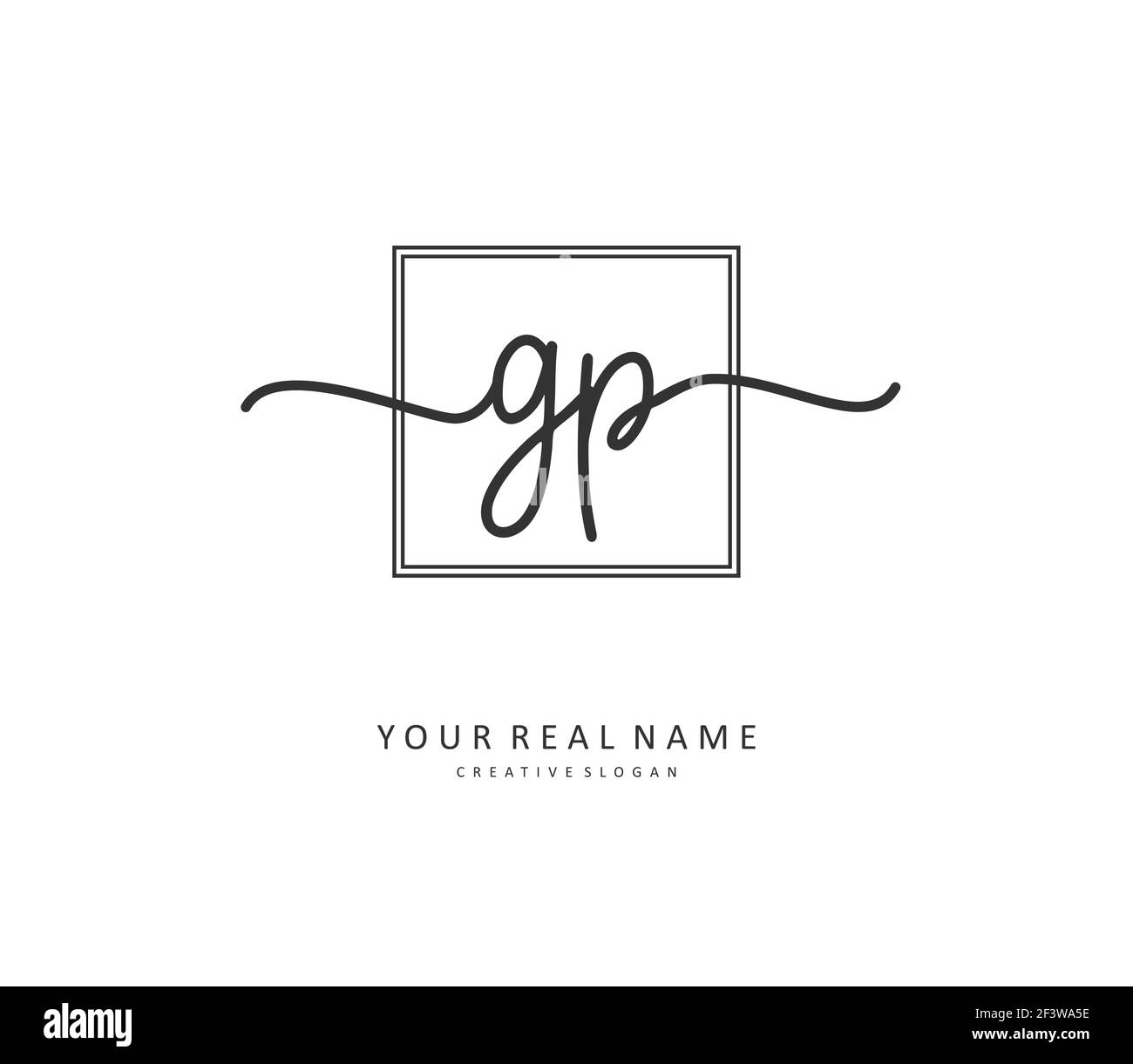 Letter gp vector vectors hi-res stock photography and images - Alamy