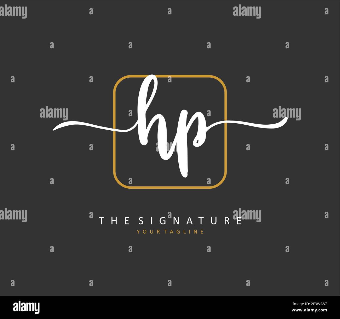 Hp logo design vector vectors hi-res stock photography and images - Alamy