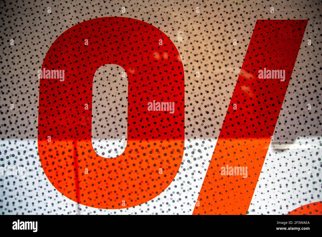 Graphic Detail Of A Red Percentage Symbol Stock Photo - Alamy