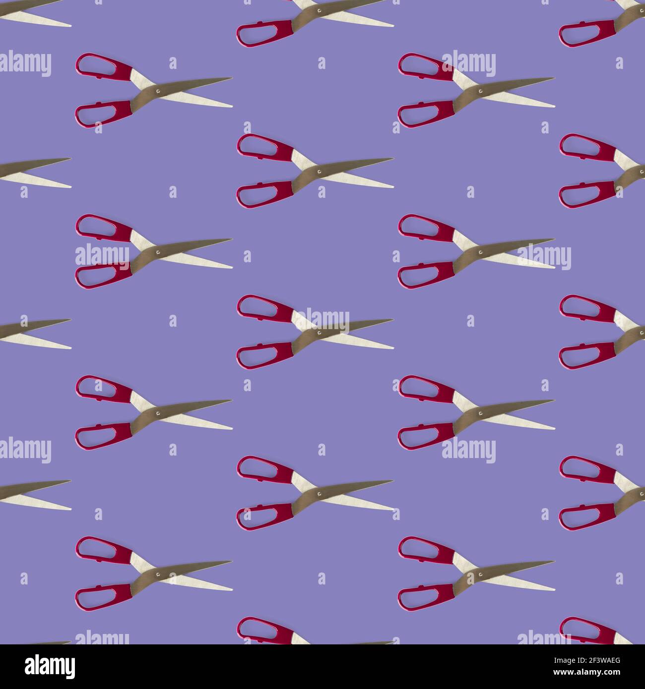 Seamless pattern of scissors separated flat layer. Scissors concept for ...