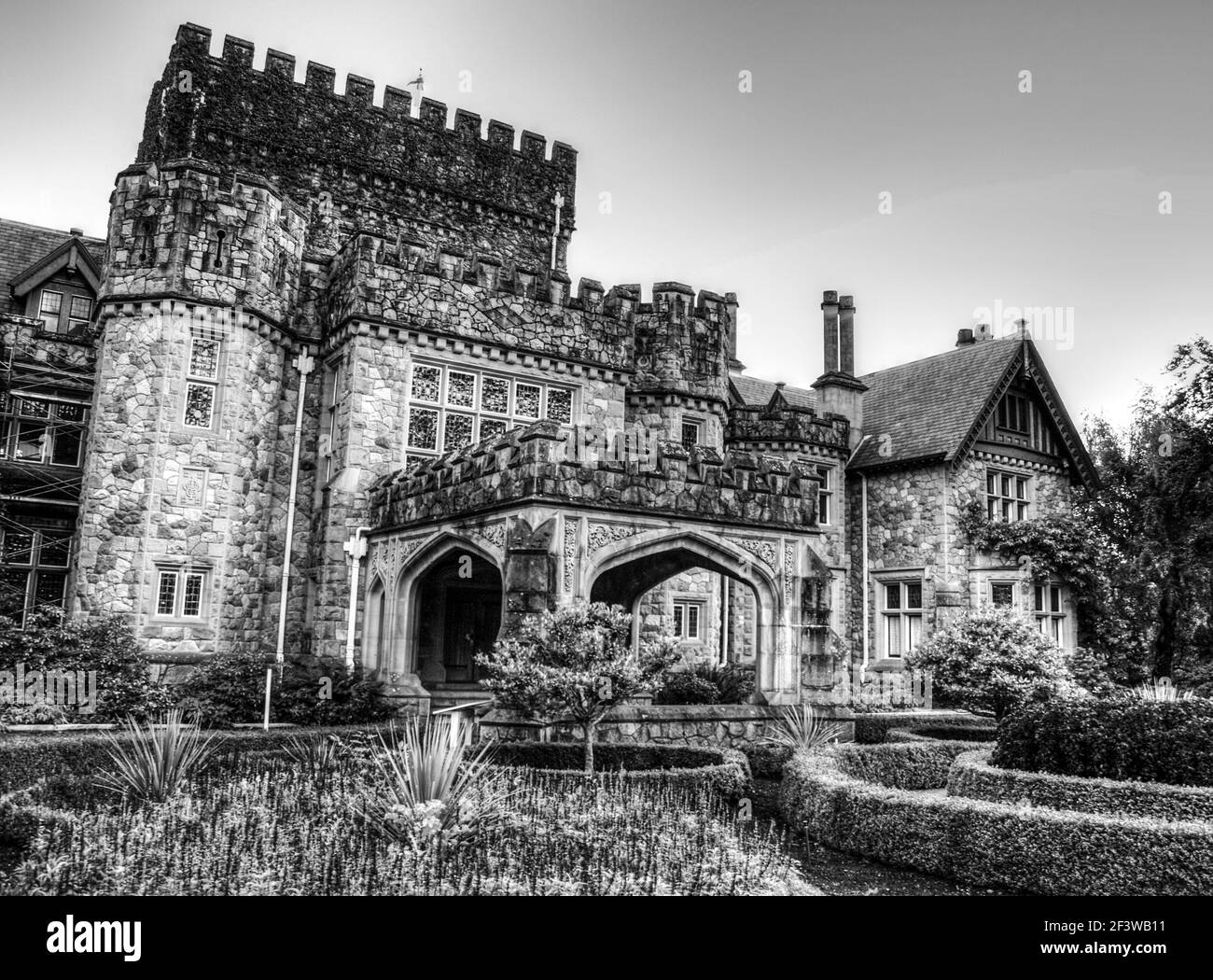 Hatley Castle and grounds, Victoria, Vancouver Island, British Columbia ...
