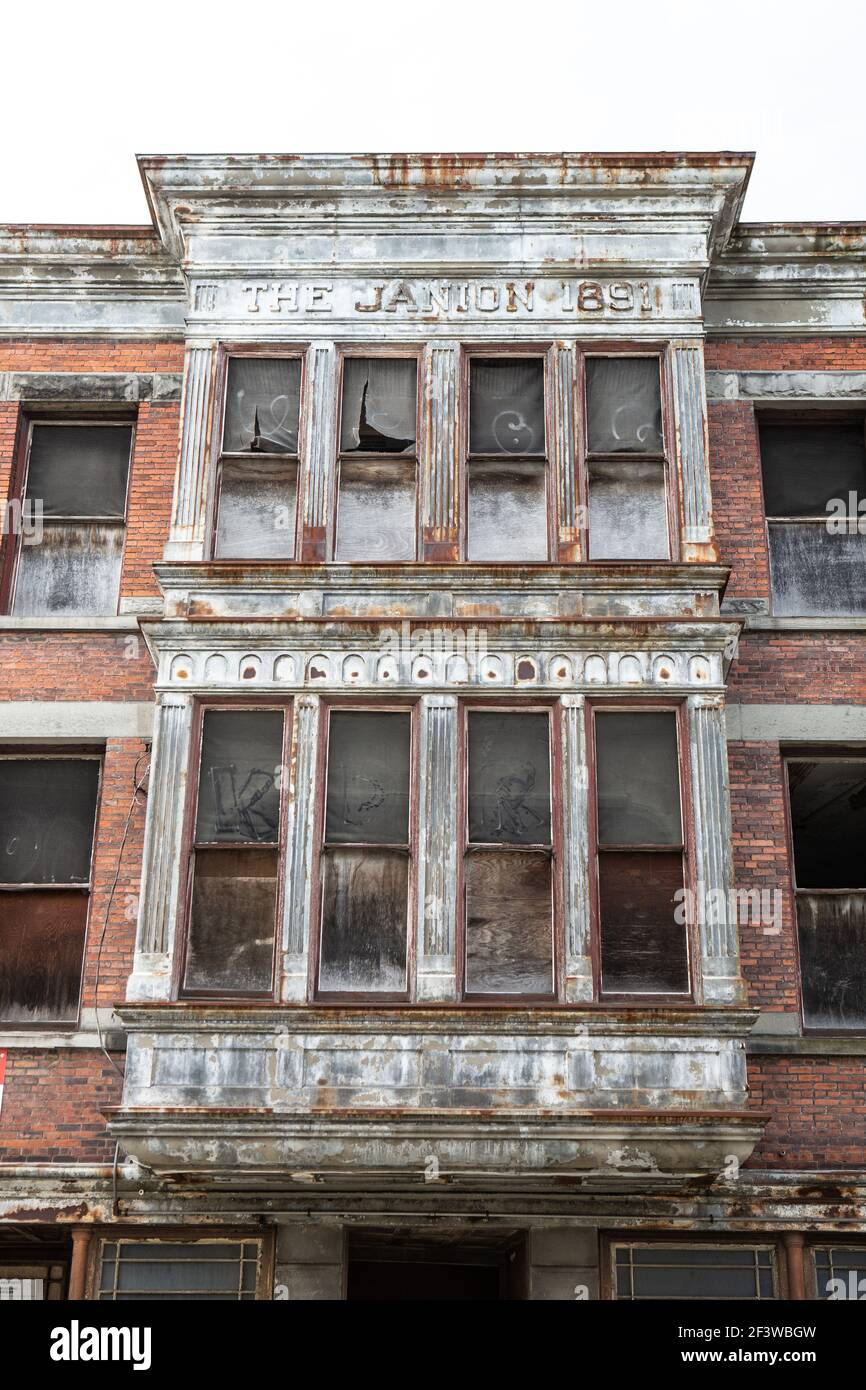 old abandoned warehouse building, Victoria, BC, Canada Stock Photo - Alamy
