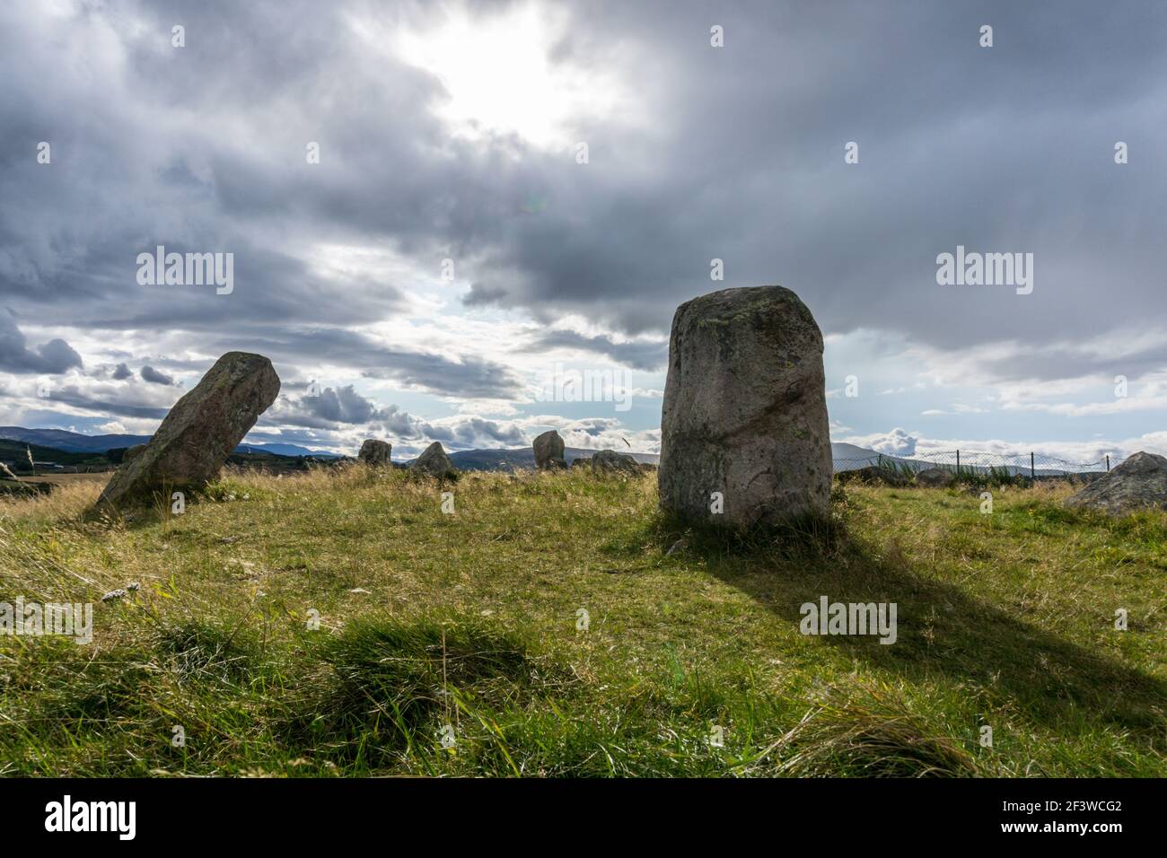 Tomnaverie Recumbent Stone Circle, a Bronze Age historic ancient ...