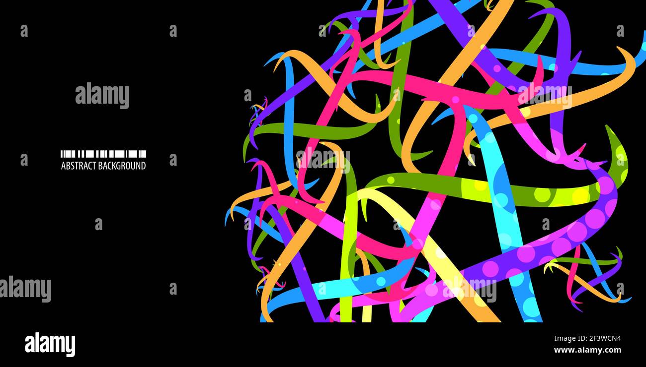 Abstract colorful background vector template with blended multiple ...