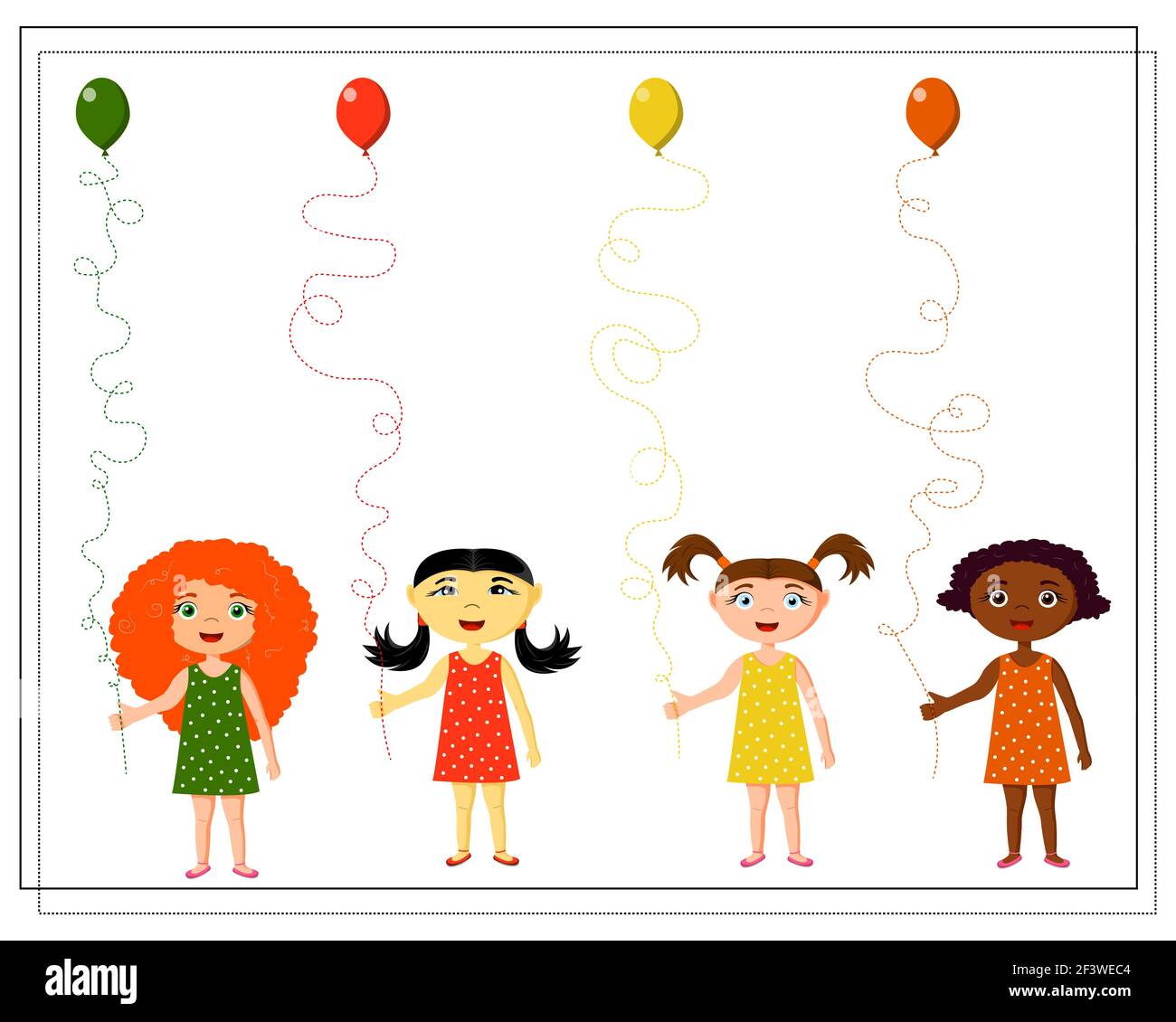 Red And Blue Handwriting Lines Clipart