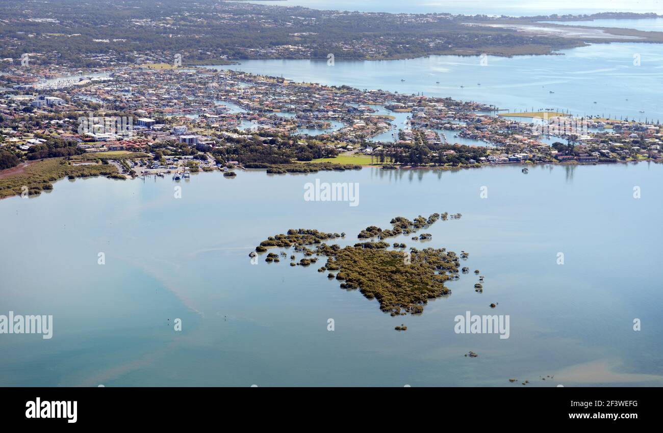 Aerial view of Raby Bay in Queensland, Australia Stock Photo - Alamy