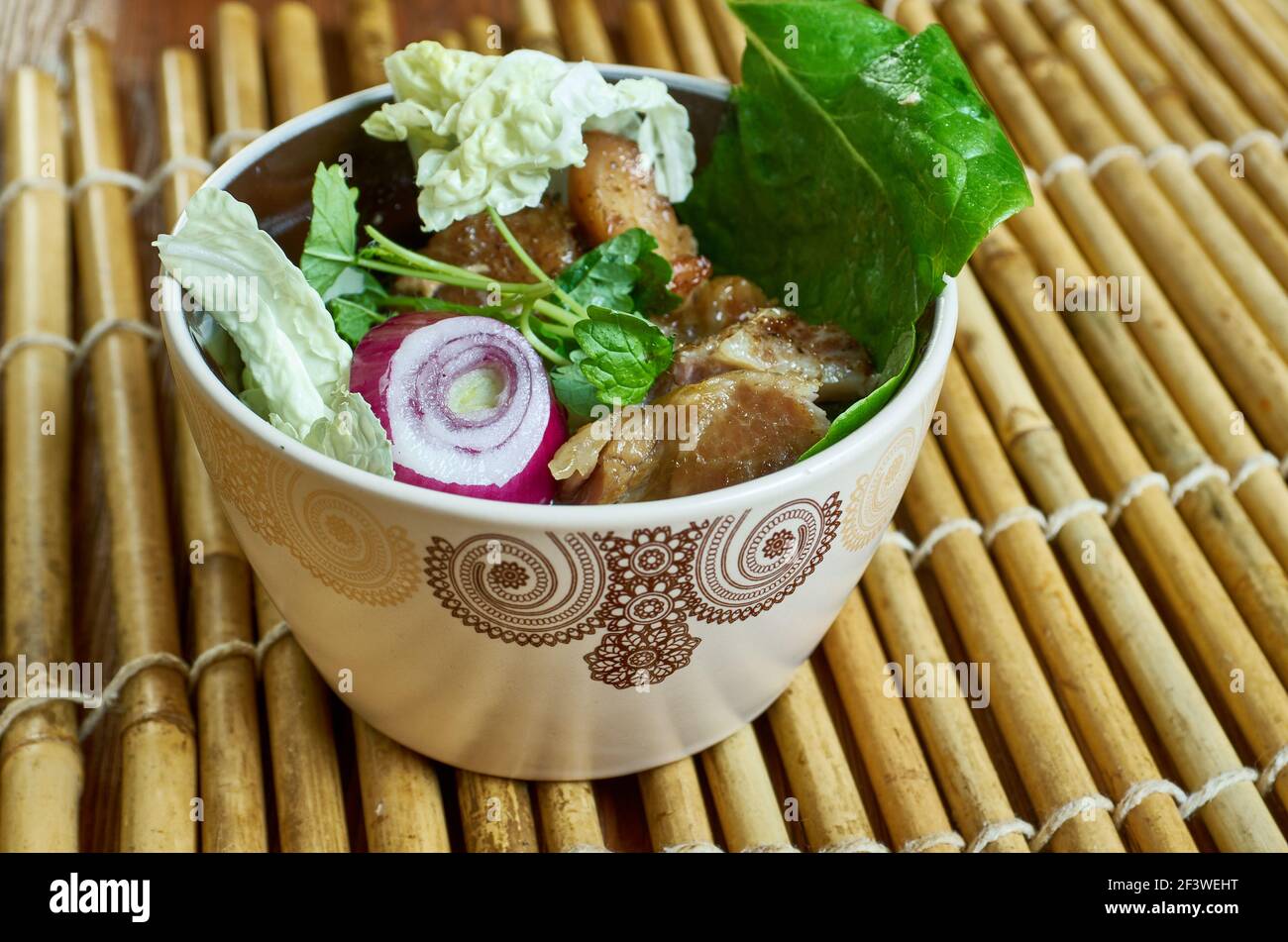 Pork and Puha - Traditional Soup From New Zealand Stock Photo - Alamy