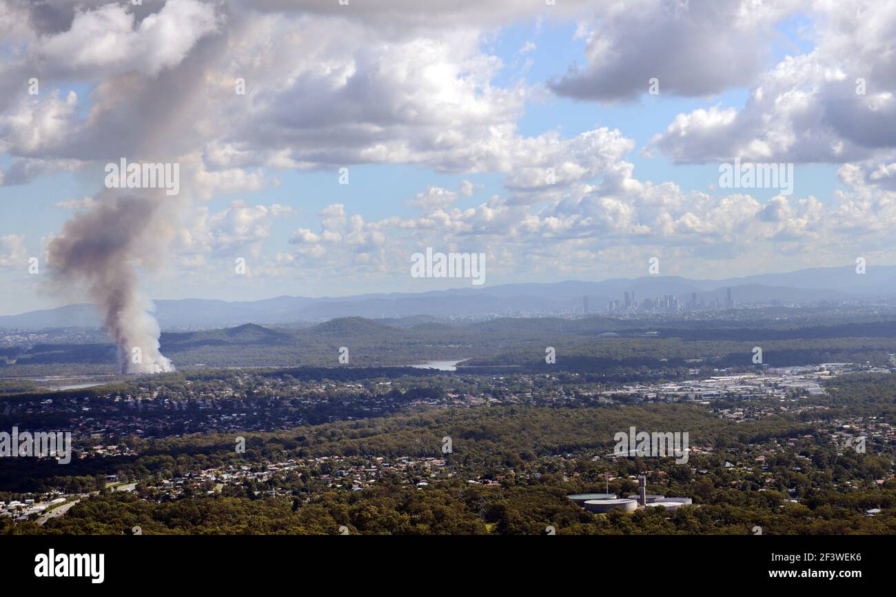 A large bushfire in Queensland Australia Stock Photo - Alamy